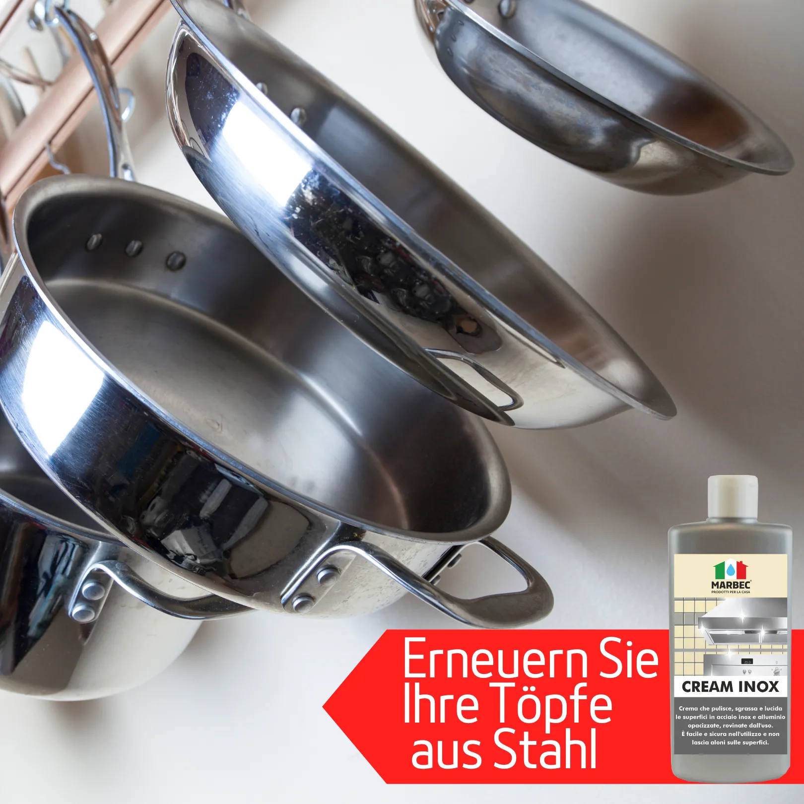 Creme für Edelstahl - CREAM INOX